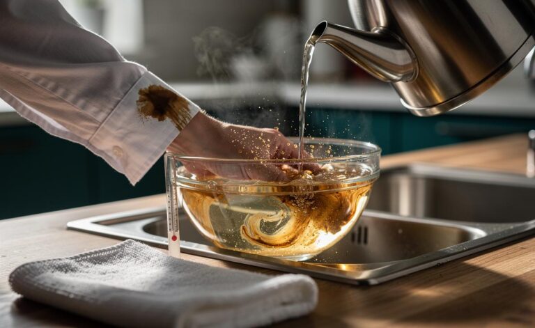 Warm water dunking for instant stain lifting: how quick heat dissolves ...